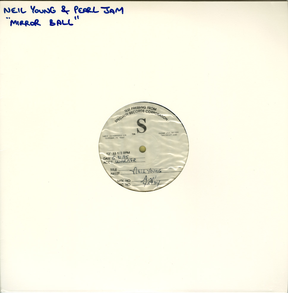 Neil Young - Mirror Ball (Test Pressing) - 12'' Double Black Vinyl ...