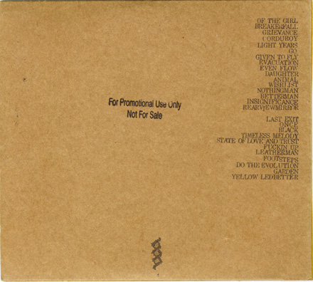 Pearl Jam - 2000 06 04 - Manchester, England #8 - 5'' CD - Cardboard ...